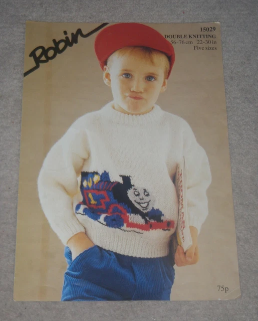 THOMAS THE TANK Engine Children's Sweater Knitting Pattern 15029 £0.99 ...