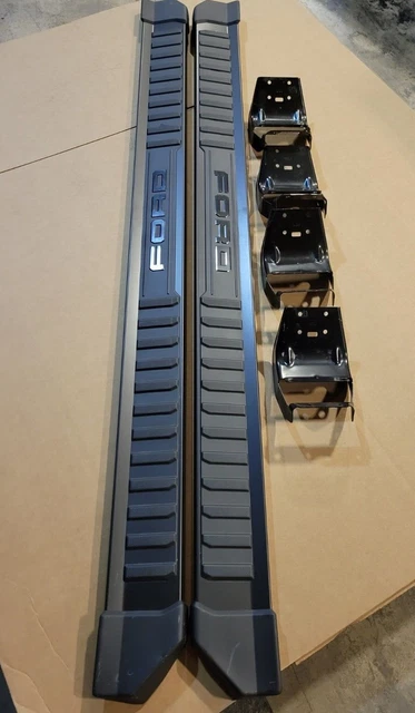 NEW TAKE OFF Ford F150 Black Running Boards Fits 15-23 F150 CREW CAB W ...