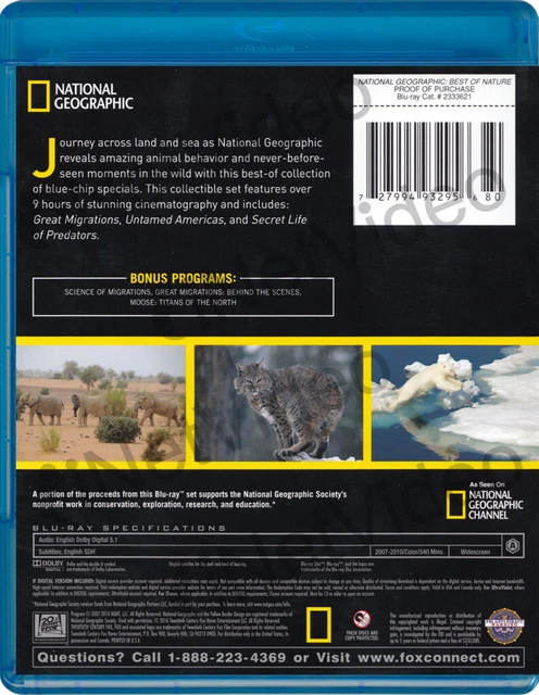 BEST OF NATURE Collection (National Geographic) (Blu-Ray) (Blu-Ray) $21 ...