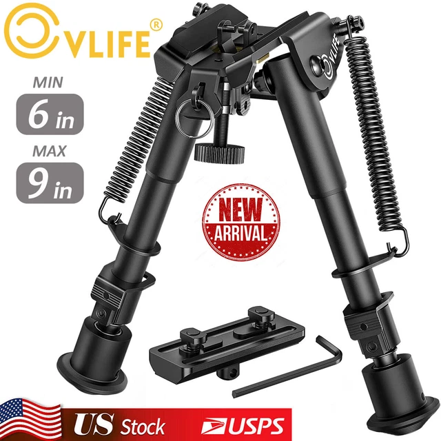 6-9INCH RIFLE BIPOD Adjustable Spring Return Hunting Bipod W/M-LOK ...