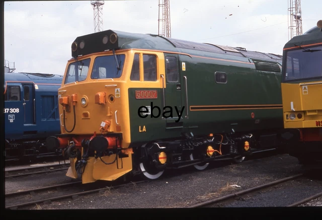 35MM RAILWAY SLIDE - BR Diesel Loco Class 50. 50007 @ Old Oak Common £2 ...