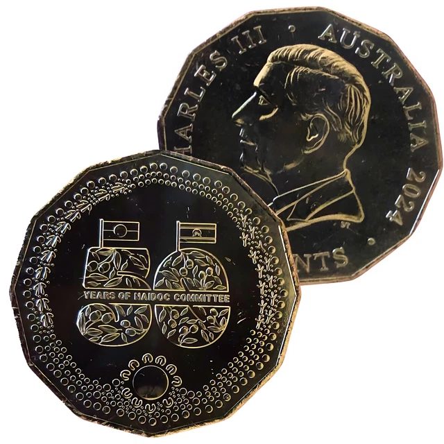 2024 NAIDOC 50C Uncirculated Coin - 50th Anniversary $10.00 - PicClick AU