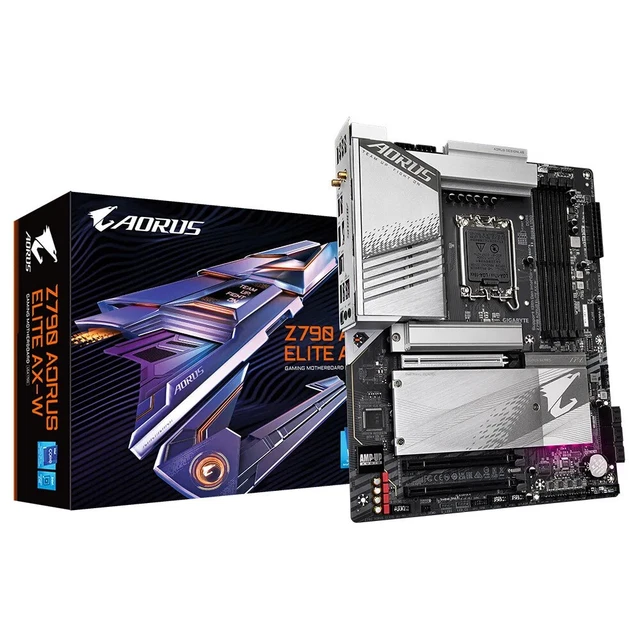 GIGABYTE Z790 AORUS ELITE AX-W motherboard Intel Z790 LGA 1700 ATX DDR5 M.2 ATX £579.38 ...