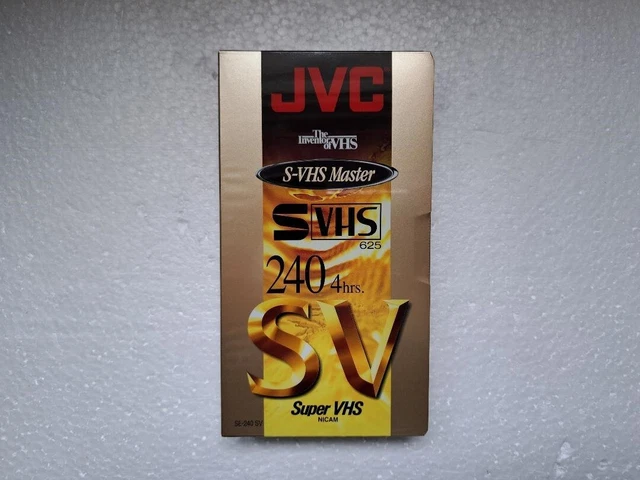 CASSETTE SUPER VHS Vierge JVC SV 240 - K7 S-VHS Video 240min Neuf EUR 9 ...