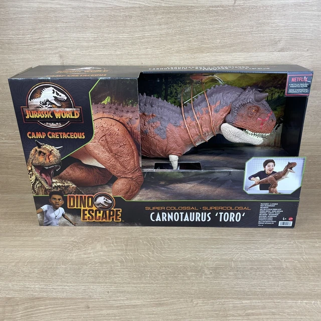 JURASSIC WORLD CAMP Cretaceous Dino Escape Carnotaurus Toro Action ...