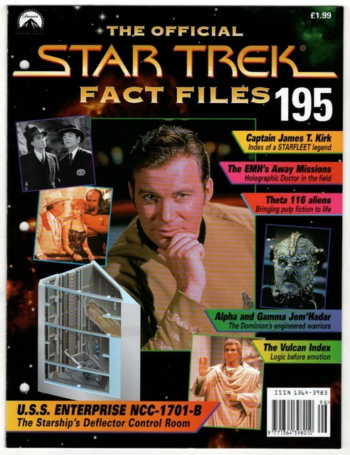 STAR TREK FACT Files #195. Captain Kirk. VFN. GE Fabbri Ltd 2000. From ...