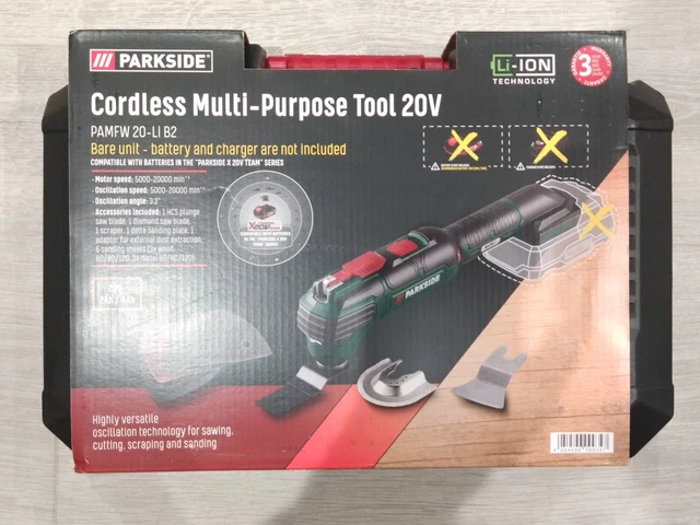 PARKSIDE 20V CORDLESS Multi Purpose Tool Bare Unit No Battery EUR 57,50 ...