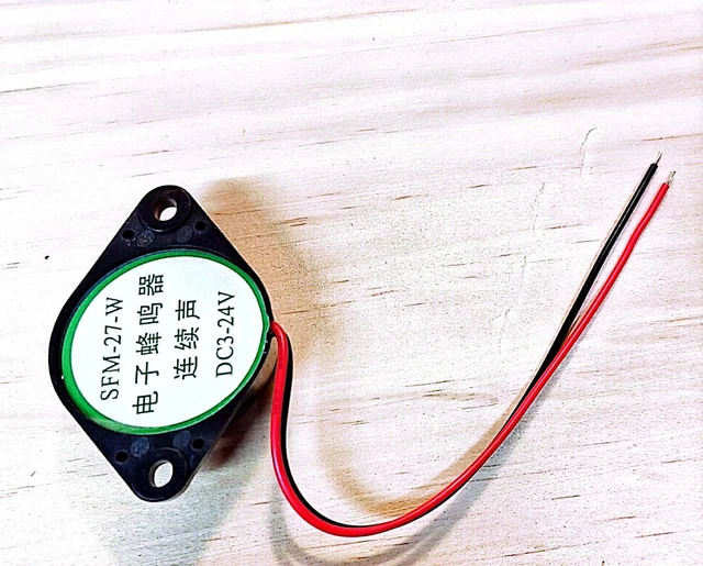 DC-3-24V ACTIVE PIEZO Electronic Alarm Buzzer SFM-20B Continuous Sound ...