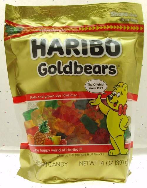 HARIBO GUMMY BEARS Fruit Chewy Candy Gummi ~ Goldbears ~ 14 oz ... HARIBO GUMMY BEARS Fruit Chewy Candy Gummi ~ Goldbears ~ 14 oz ...