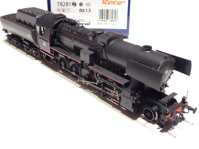 ROCO HO SNCF 6achsige Dampflok 150 Y schwarz 78281 NEU OVP AC Sound ...