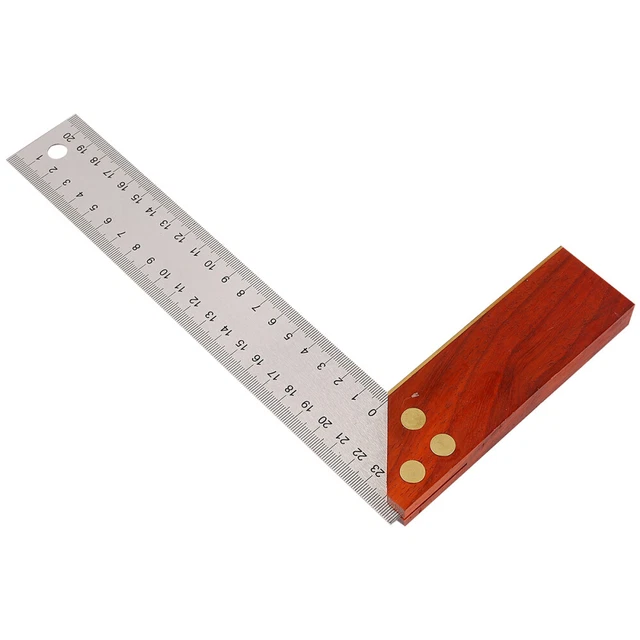 MISURATORE ANGOLARE ANGOLO 90 gradi righello quadrato strumento destro ...