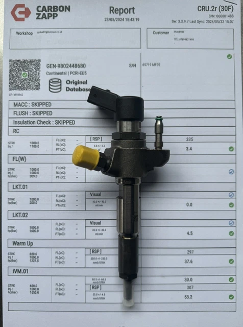 FORD 1.6 TDCI Citroen Peugeot 1.6 Hdi Mazda Volvo - Fuel Injector 9802448680 £100.00 - PicClick UK