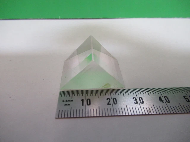 BAUSCH LOMB GLASS Prism Optics Microscope Optical Part As Pictured 98-A ...
