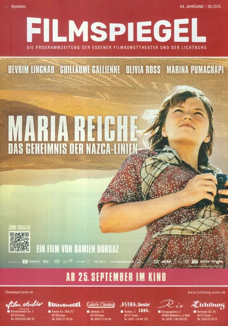 FILMSPIEGEL 2025/09 (ESSEN) Maria Reiche EUR 2,00 - PicClick DE