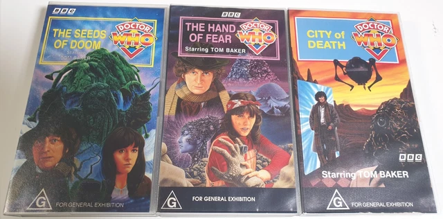 DOCTOR WHO AUSTRALIAN VHS Video Tapes UK SELLER Pre-cert Blue Label ...