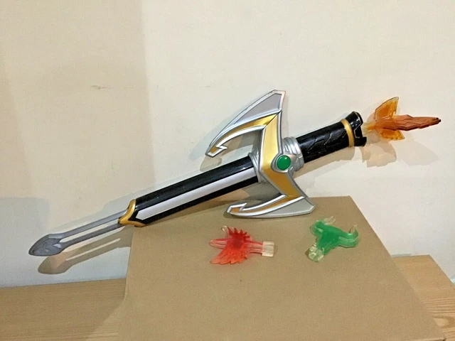 POWER RANGERS MYSTIC Force Magi Staff Sword with all 3 Crystals Working ...