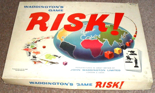 VINTAGE ORIGINAL RISK Board Game Waddingtons War Strategy 1960s ...