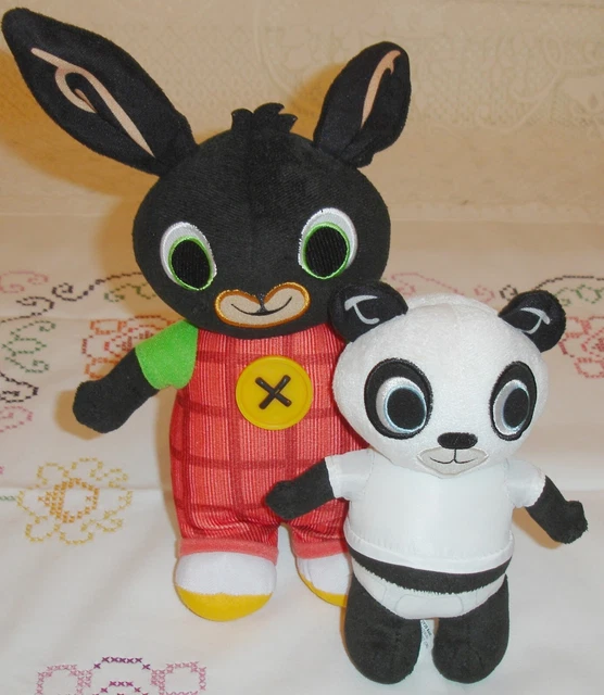 TALKING BING BUNNY Soft Toy Plush Teddy CBeebies & Pando the Panda ...