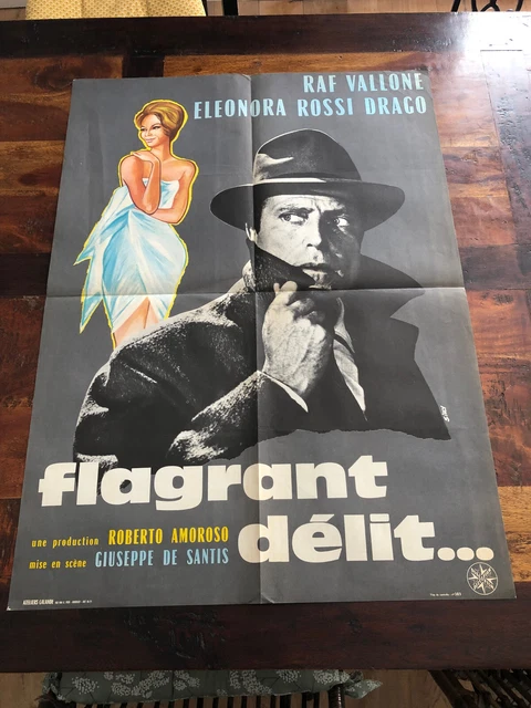 ANCIENNE AFFICHE DE cinéma - Flagrant délit - 60x80 EUR 4,90 - PicClick FR