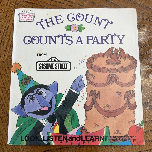 SESAME STREET THE Count Counts A Party Read Along Book Only Muppets £9. ...