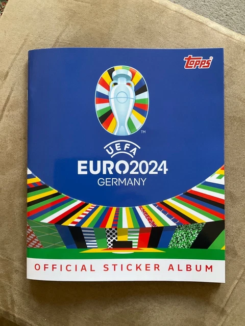 TOPPS UEFA EURO 2024 Germany Official Sticker Album & 6 stickers £3.50 ...