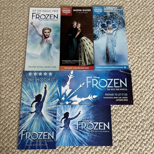 DISNEY FROZEN LONDON Musical Drury Theatre Royal Leaflet Flyer Show ...