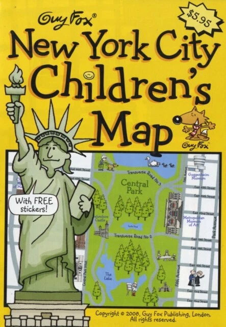 GUY FOX NEW York City Children's Map - New Sheet map - G245z EUR 6,31 ...