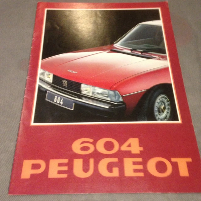 PEUGEOT 604 PUBLICITÉ, brochure, catalogue, prospectus édition 1978 EUR ...