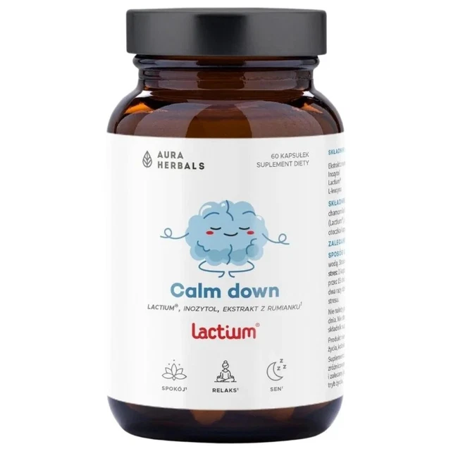 AURA HERBALS CALM down, Lactium®, 60 capsules £20.05 - PicClick UK