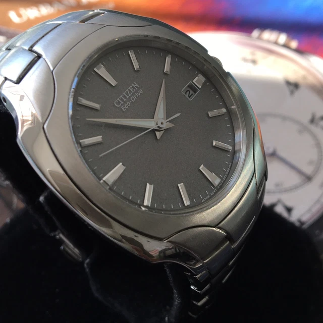 MENS CITIZEN WATCH Eco-Drive Steel Grey Dial Genuine E111 £129.00 ...