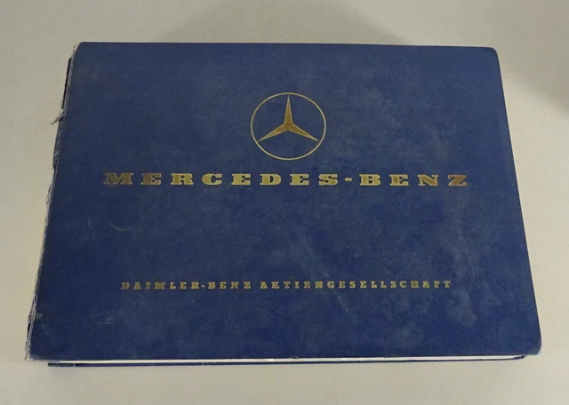 TEILEKATALOG ERSATZTEILLISTE MERCEDES Benz W 120 Ponton Typ 180 a Stand ...