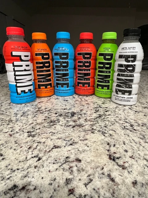 PRIME HYDRATION DRINK By Logan Paul x KSI 6 FLAVORS 🟠🔵🟢🔴 Fast Shipping ...