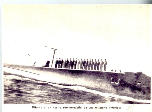 WW2 FASCISMO PNF PROPAGANDA REGIA MARINA SOMMERGIBILI cr314 EUR 9,99 ...