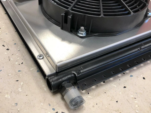 REMOTE PARALLEL FLOW A/C Condenser w Dual 8" SPAL Fans and Aluminum ...