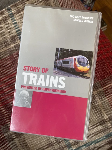 THE STORY OF Trains Presented By David Shepherd Vhs Video Double Box £ ...