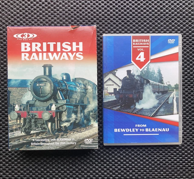 BRITISH RAILWAYS 3 DVD Box set and volume 4 steam train collectors £6. ...