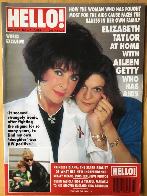 HELLO! JOAN COLLINS Princess Diana 14Aug 1993 EUR 11,52 - PicClick IT