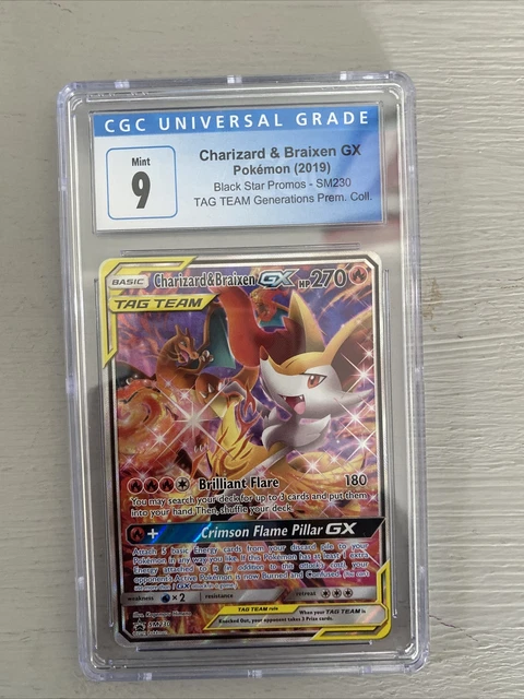 CHARIZARD AND BRAIXEN GX SM230 - PSA 9 Mint Graded Pokemon Card EUR 40,32 - PicClick FR