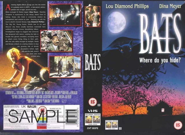 BATS, LOU DIAMOND Phillips VHS Video Promo Sample Sleeve/Cover #8509 £1 ...