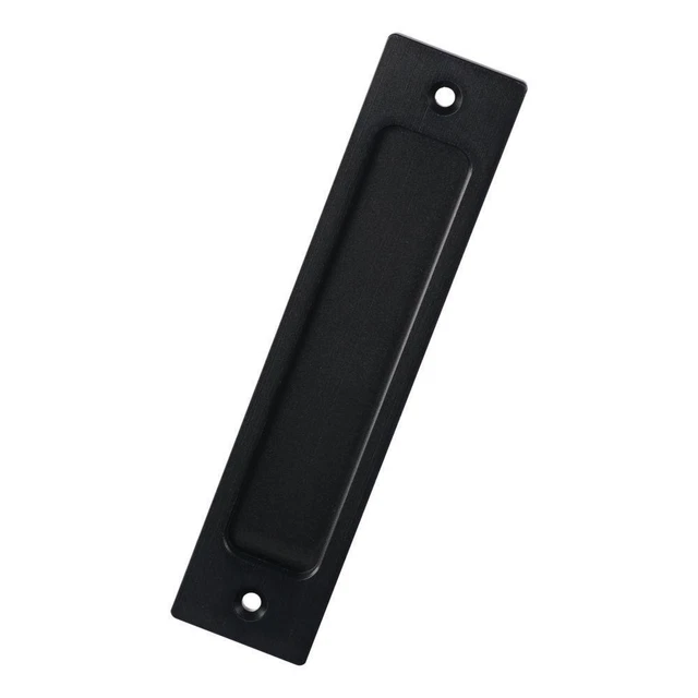BLACK FLUSH PULL 6 Inches Recessed Finger Pull Gates Garages Sliding ...