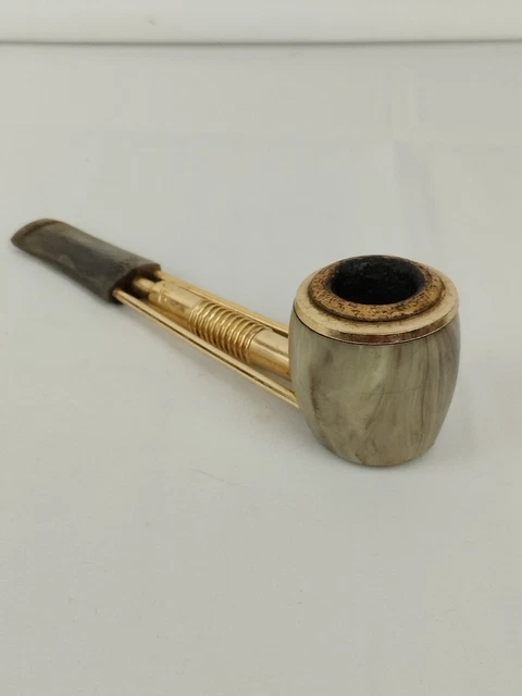 VINTAGE ANCIENNE PIPE JIMA ecru Modèle déposé Breveté France et ...
