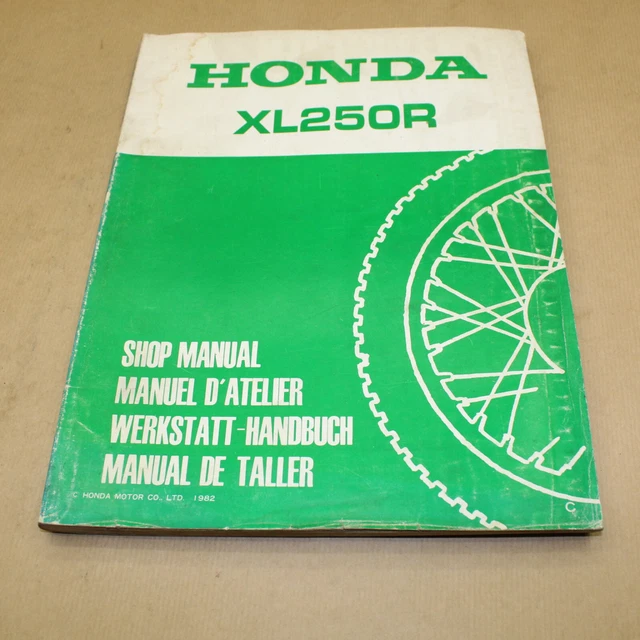 Honda 250 Xlr Fiche Technique