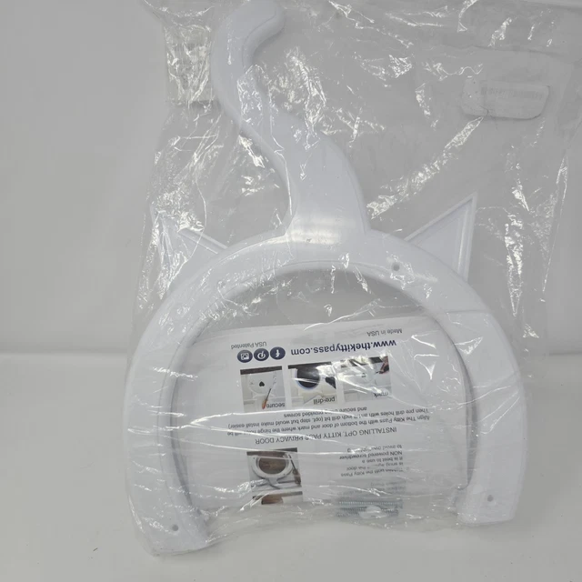 PET CAT DOOR 2 Way Interior Kitty Door Hidden Litter Box Small Medium ...