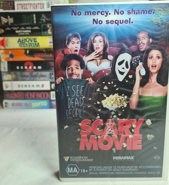 RARE 2000 SCARY MOVIE Ex Rental Video VHS Tape Horror Slasher Comedy ...