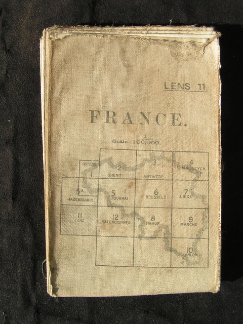 WW1 ORDNANCE SURVEY 1915 Map Of Arras Bapaume Basis British Army Trench ...