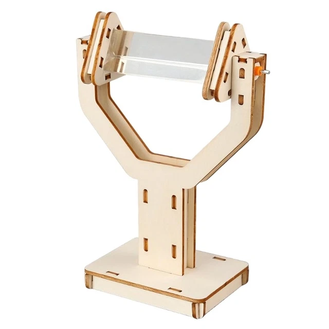 TRIANGULAR PRISM WOODEN Stand Set Light Reflection Demonstrations Tool ...