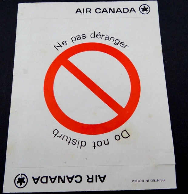PROMOTIONAL STICKERS IF Canada Then Air Canada Airline 80er Years £10. ...