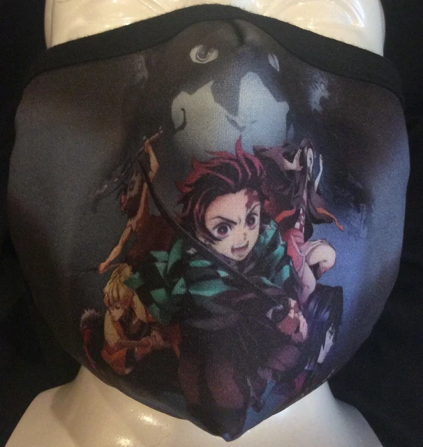 TANJIRO KAMADO, ZENITSU Agatsuma, Nezuko Kamado Demon Slayer Face Mask ...