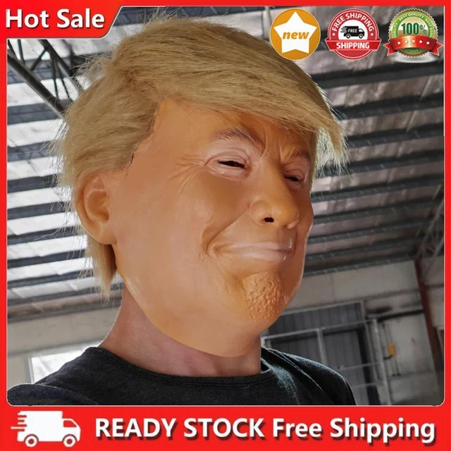 TRUMP LATEX MASK Donald Trump Realistic Celebrity Mask for Holiday ...