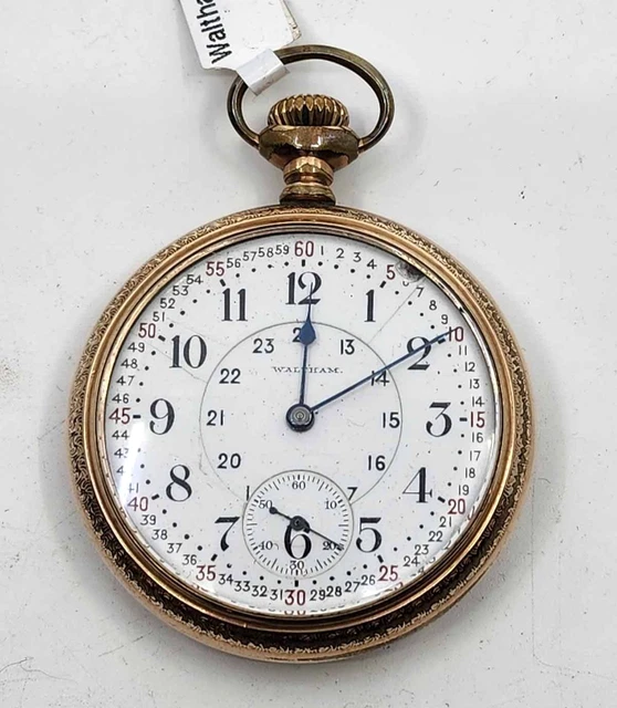 1913 WALTHAM &CANADIAN Pacific Railway" Pocket Watch 16S 17J Mod. 1908 ...